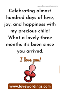 250+ Happy 3 Months Baby Boy and Girl Wishes – Love Wordings