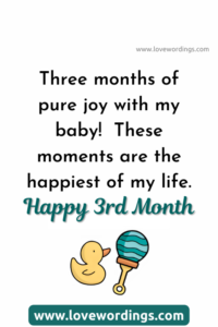 250+ Happy 3 Months Baby Boy and Girl Wishes – Love Wordings
