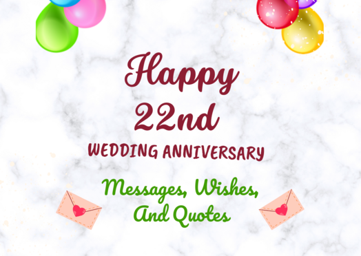 100 Best Happy 22nd Wedding Anniversary Wishes Love Wordings